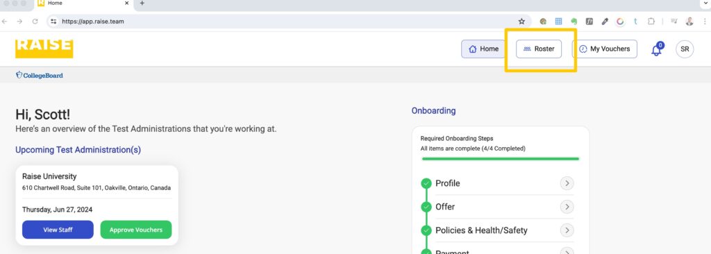 How to use the Roster - Welcome to Raise!